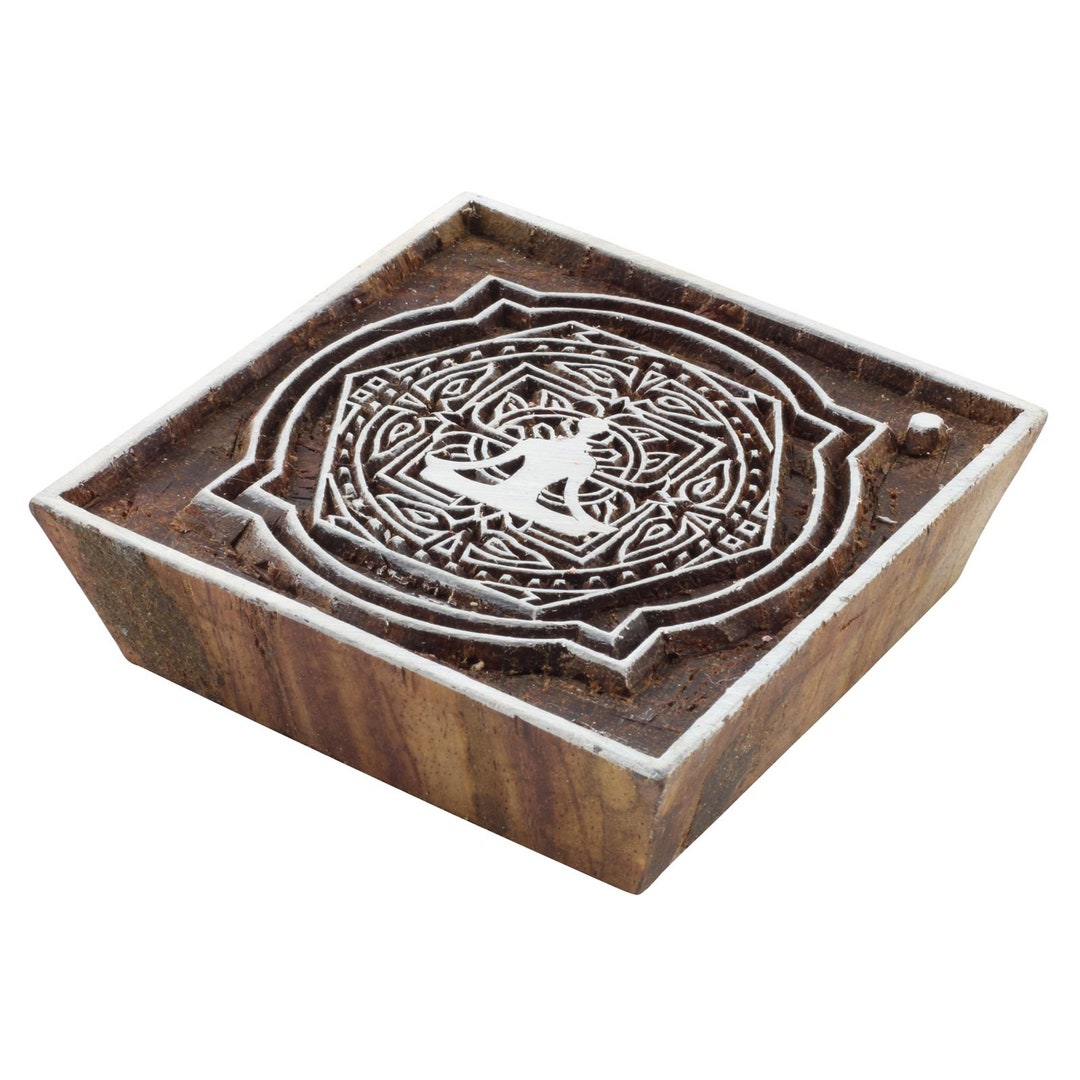 Wooden Stamp Yogi 01 Lotus Position Large 7.5 Cm Wooden Stamp - Etsy