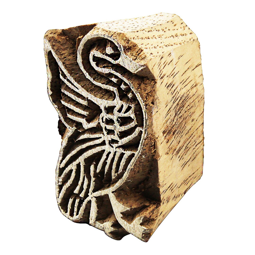 Wooden Stamp - Swan - 4 Cm - Wooden Stamp - Etsy