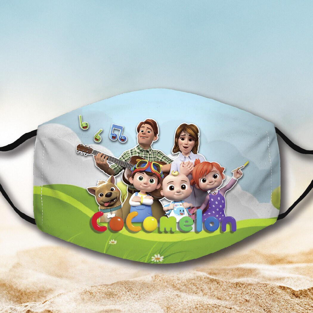 Cocomelon Face Mask Cocomelon Face Mask For Kids Adult Mask | Etsy
