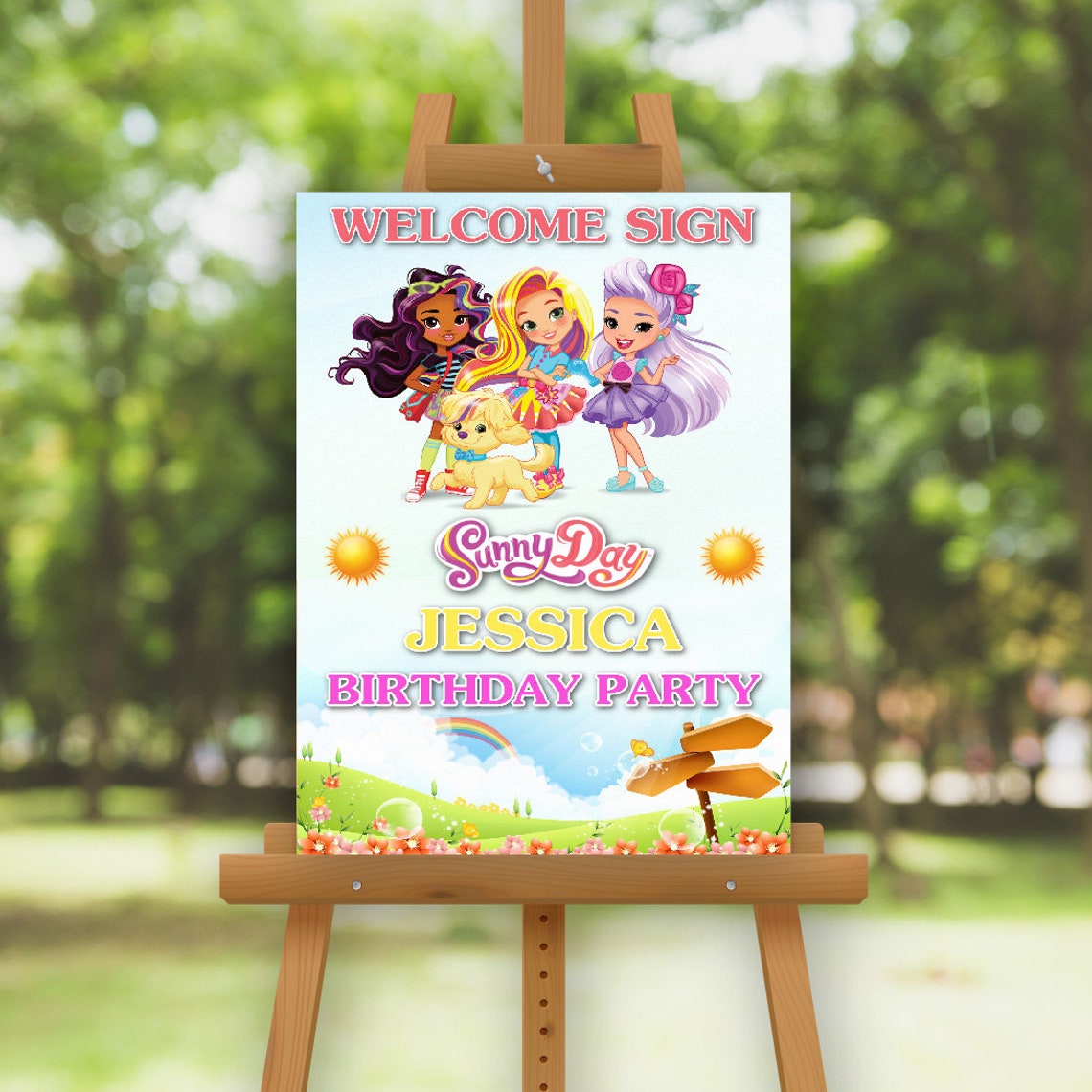 Sunny Day Welcome Sign Sunny Day Welcome Sign Printable | Etsy