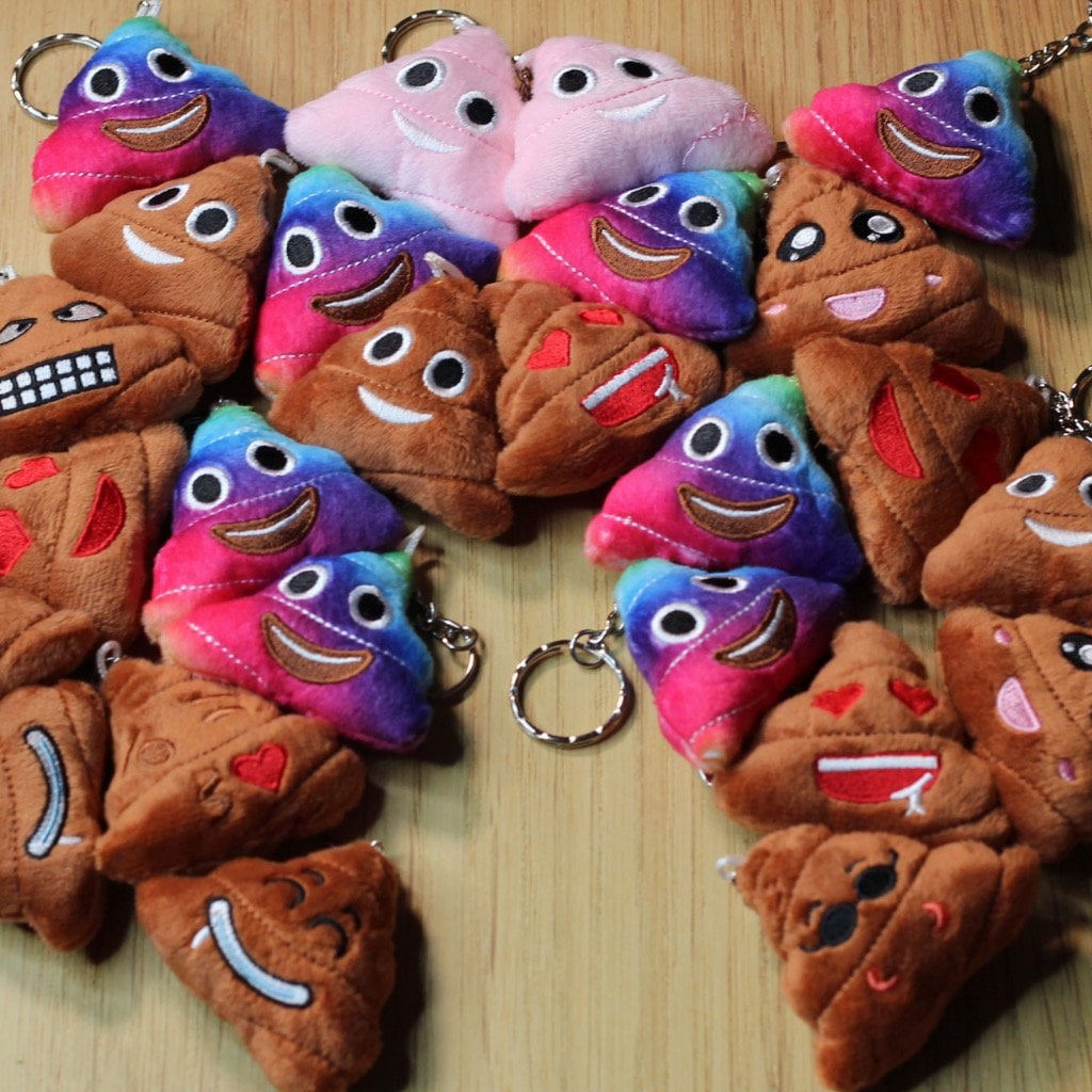 Poo Felpa Keychain, Poop Emoji - Etsy