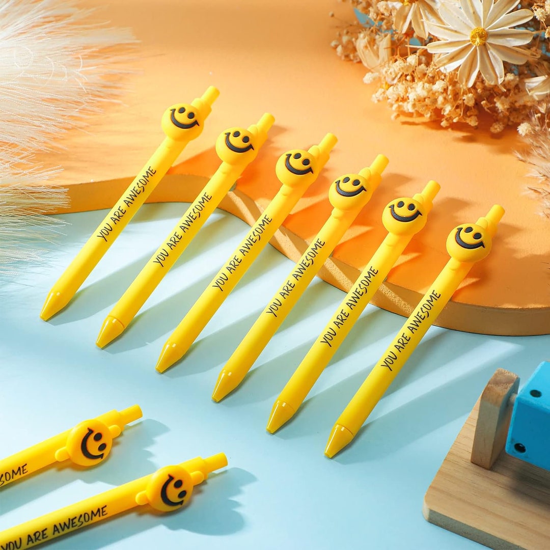 Motivational Pens With Smiley Face emoji - Etsy