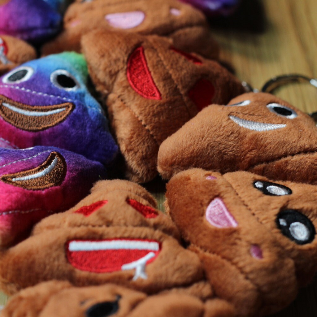 Poo Felpa Keychain, Poop Emoji - Etsy