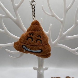 Poo Felpa Keychain, Poop Emoji - Etsy