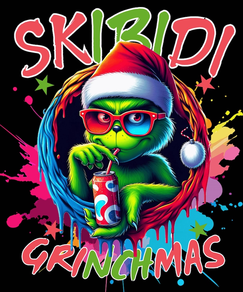 Skibidi Rizzmas PNG, Funny Grinch,rude Christmas Design,grinch Gifts ...
