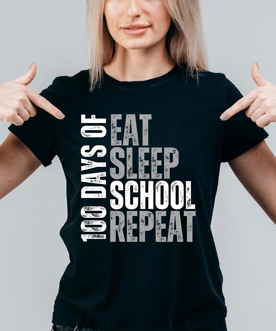 School SVG, Eat Sleep School Repeat Png, 100 Days of School Png ...