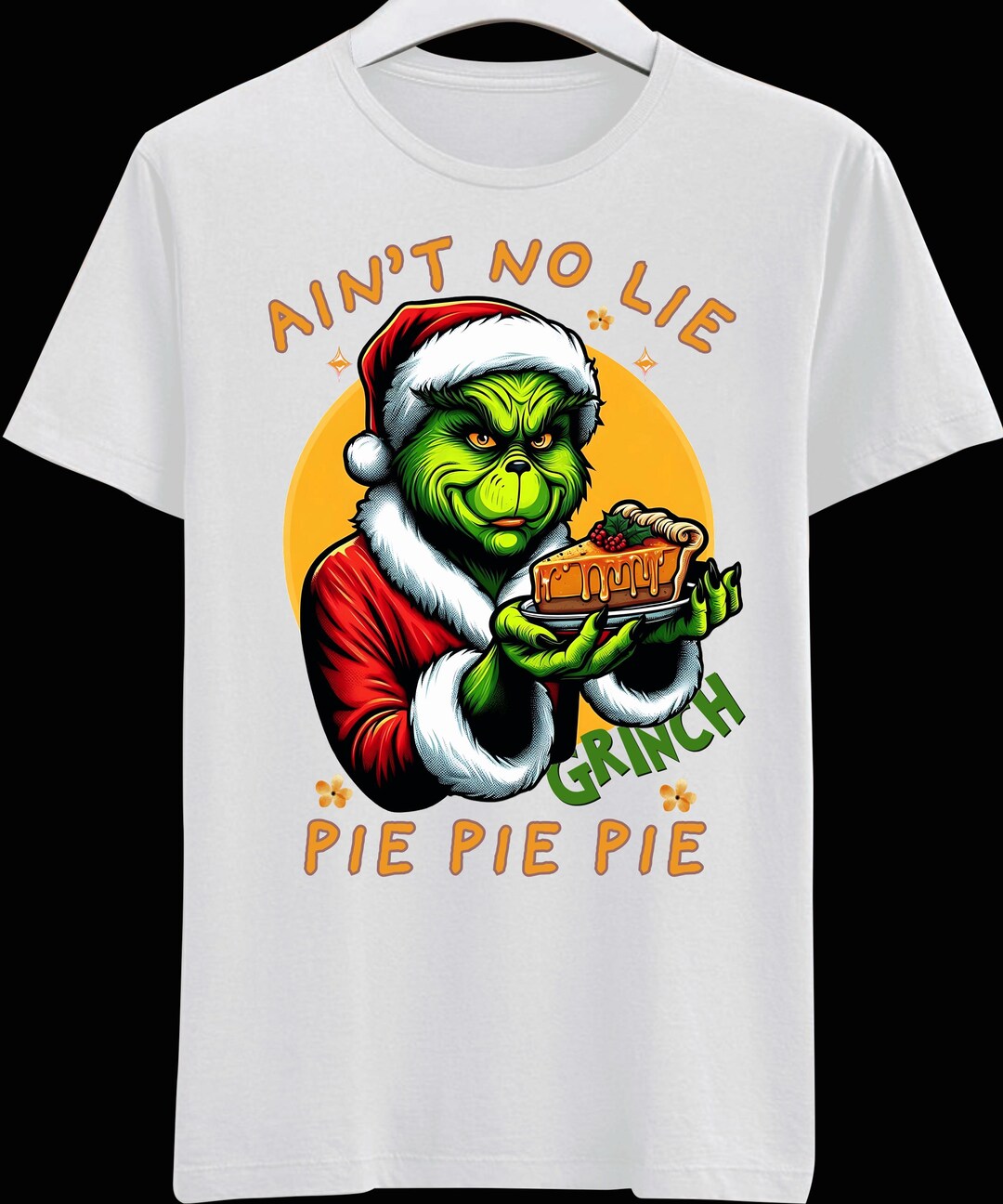Thanksgiving Grinch Png, Cute Grinch Png, Fall Plaid Png, Pumpkin Pie ...