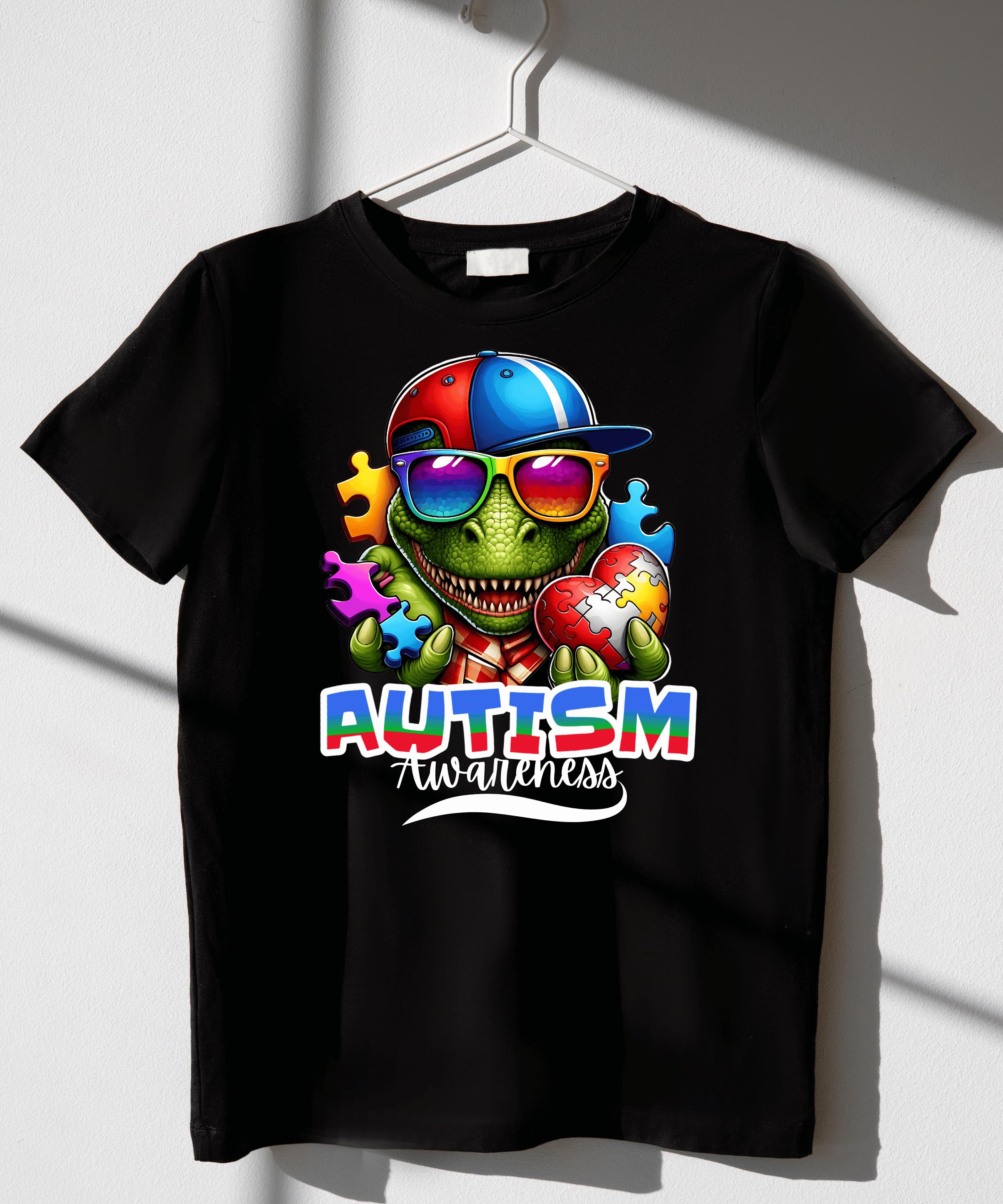 Autism Cute Dinosaur PNG, Autism Awareness Dino Png, Printable Kids T ...