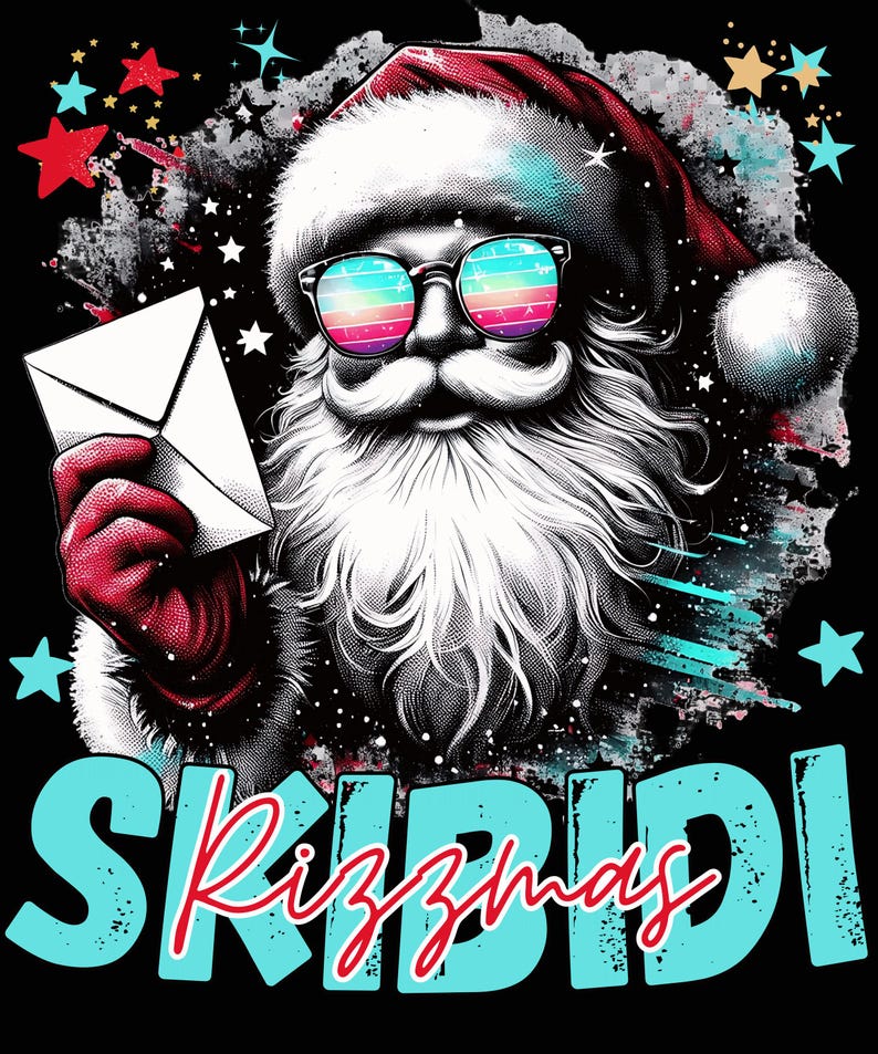 Skibidi Rizzmas PNG, Rizz the Season Png, Merry Rizzmas Png, Christmas ...