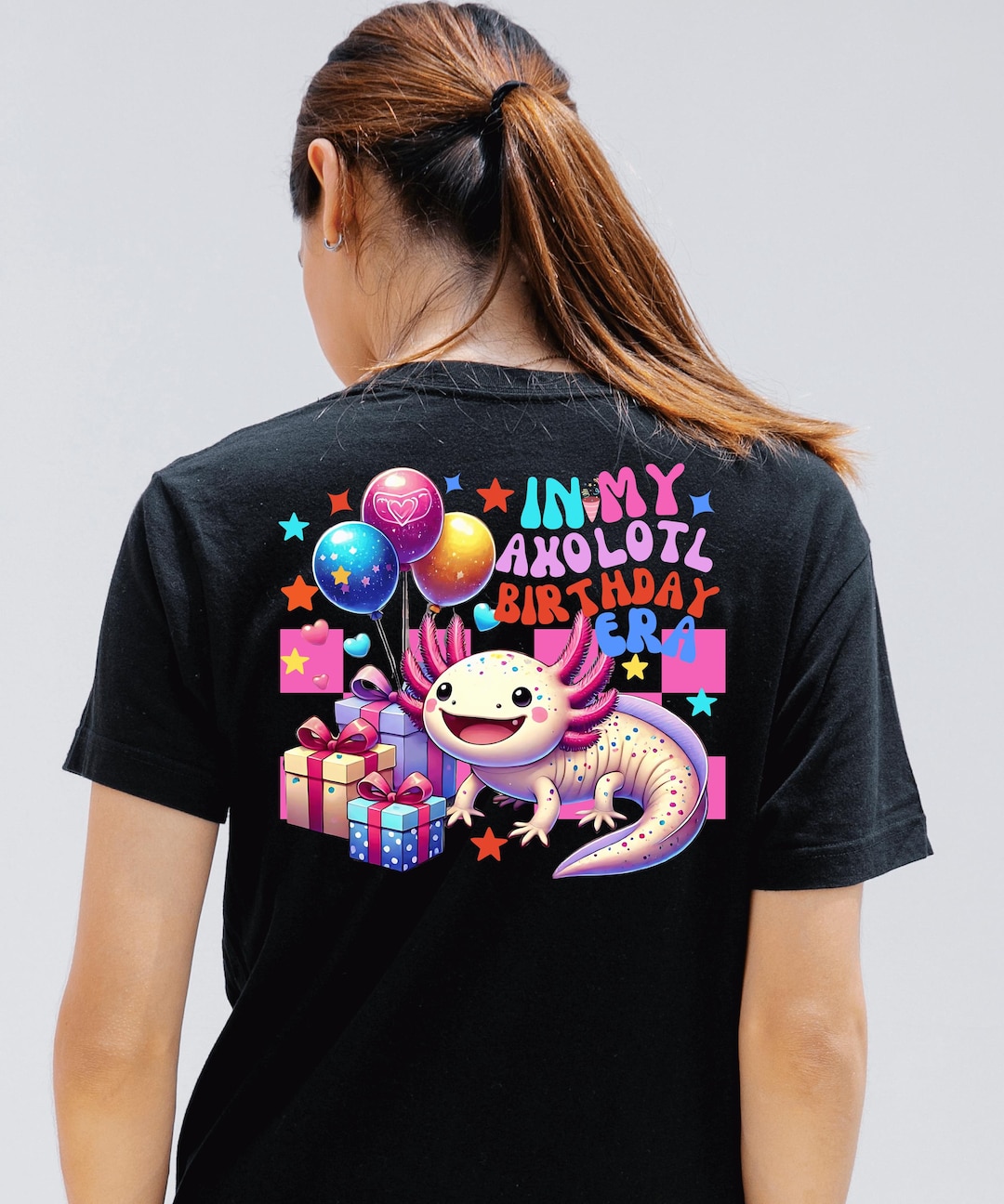 Axolotl Birthday Png, in My Axolotl Birthday Era, Axolotl Kids Birthday ...