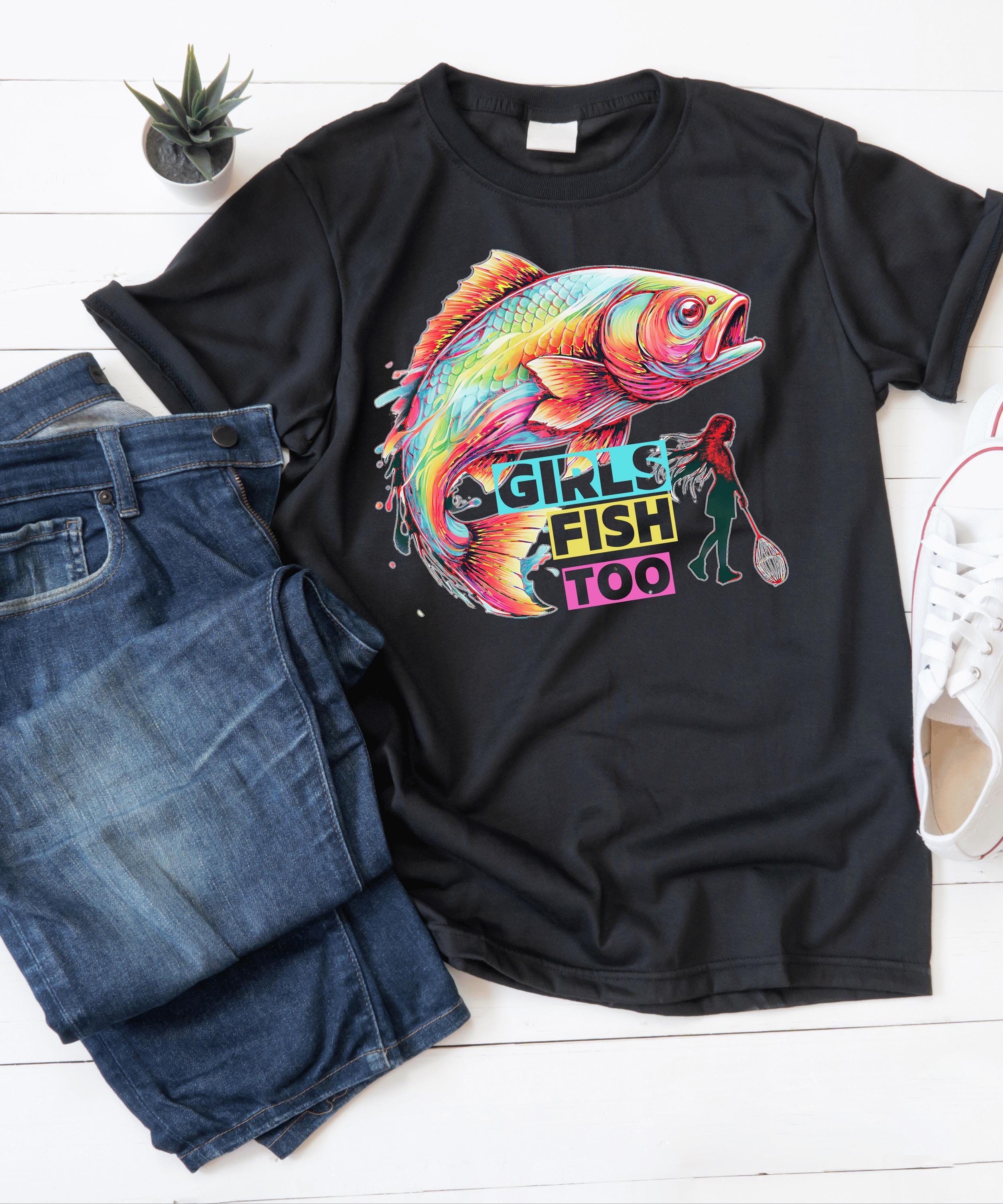 Girls Fish Too Png, Reel Girls Fish Png, Fishing Png, Instant Download ...