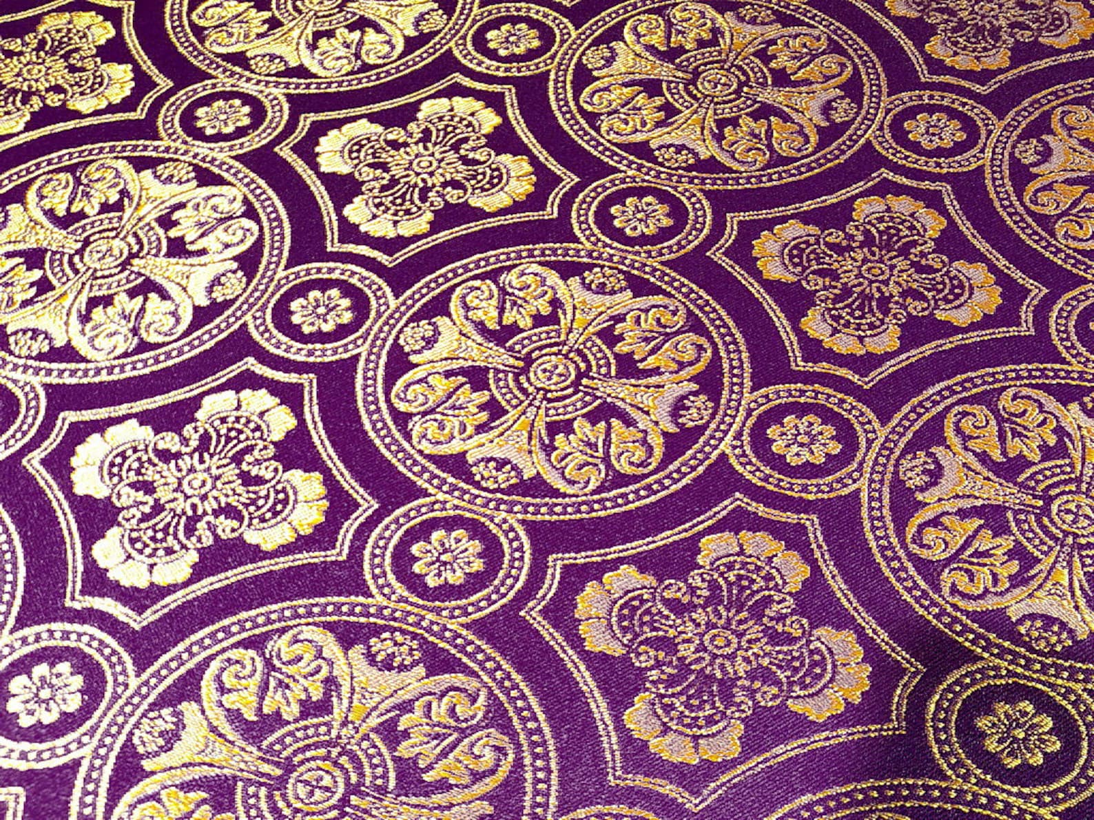 Byzantine Pattern Fabric, Liturgical All Colors, Vestment Fabric ...