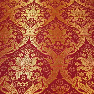 Purple Gold Church Liturgical Fabric for Clergy Vestments 65 in Wide ...