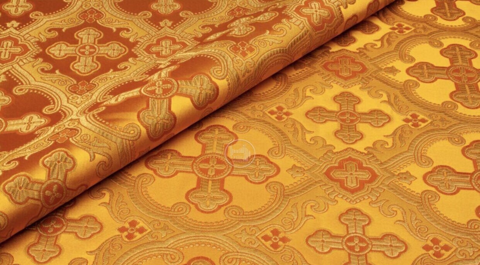 Liturgical Brocade Fabric Christian Cross for Church Altar - Etsy