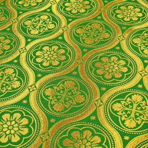 Liturgical Brocade for Vestments, Clergy Apparel, Blue Altar Cloth 165 ...