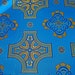 Liturgical Brocade for Vestments, Clergy Apparel, Blue Altar Cloth 165 ...