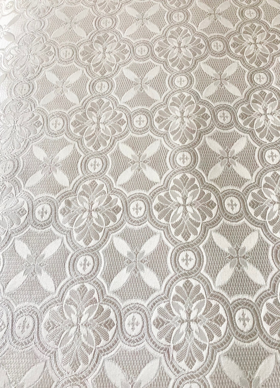 White Liturgical Nonmetal Brocade 150cm Width Small Size - Etsy