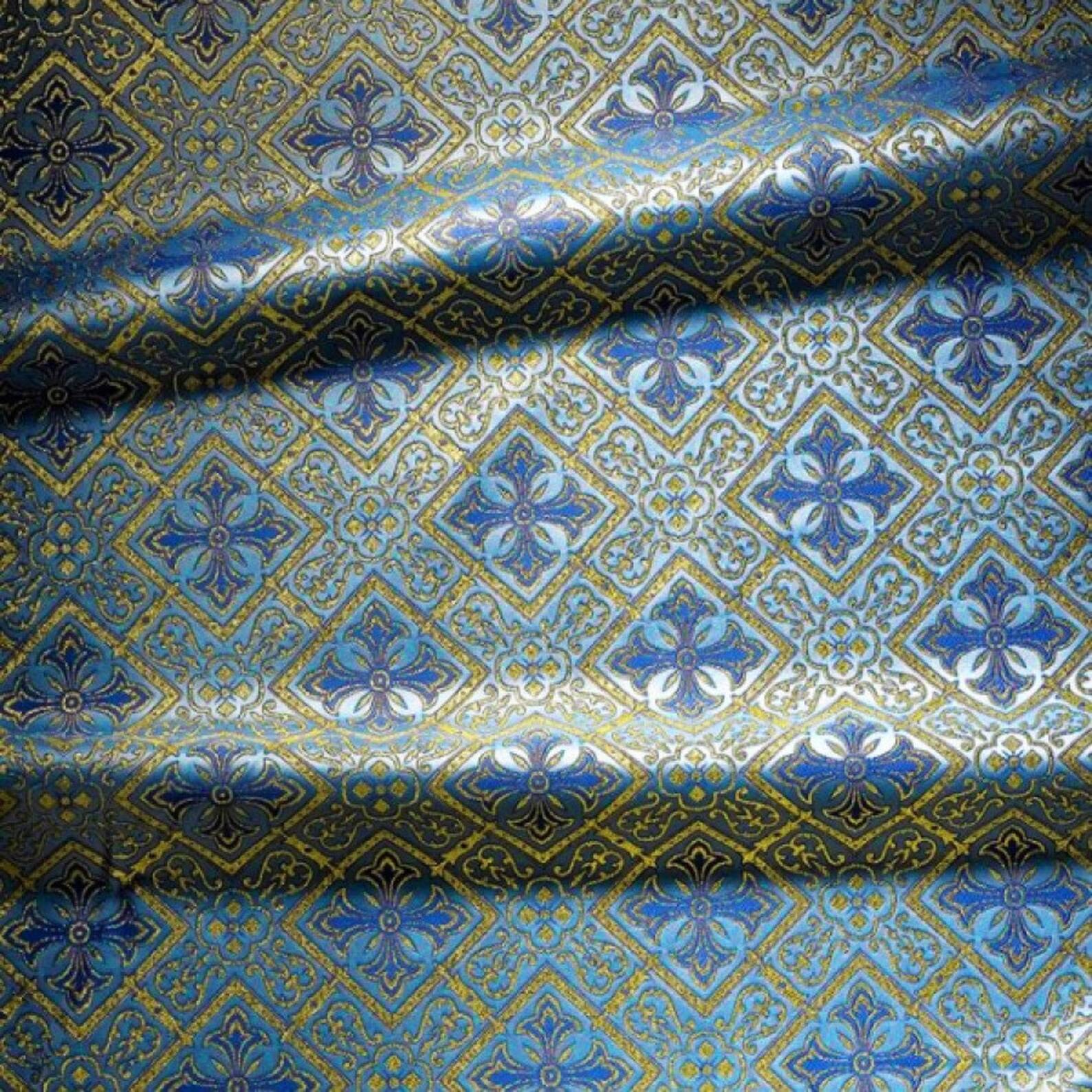 Ecclesiastical Fabric Royal Cross Pattern Clergy Apparel - Etsy