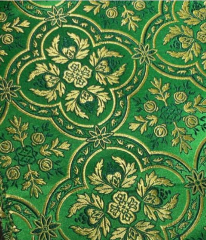 Liturgical Jacquard Floral Pattern Brocade Extra Wide in Many Colors ...