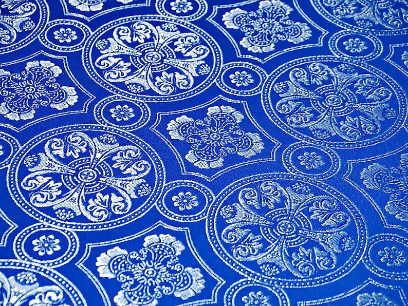 Byzantine Pattern Fabric, Liturgical All Colors, Vestment Fabric ...