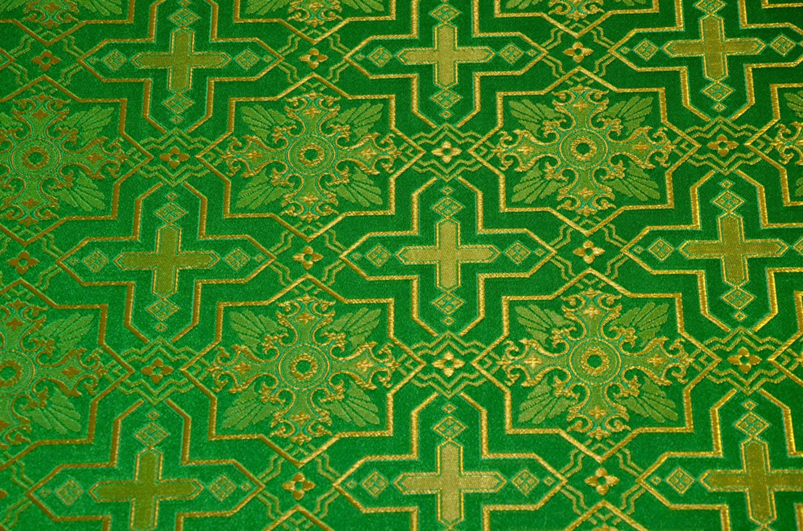 White Liturgical Brocade Fabric, Church Fabrics, Red Gold, Yellow Gold ...