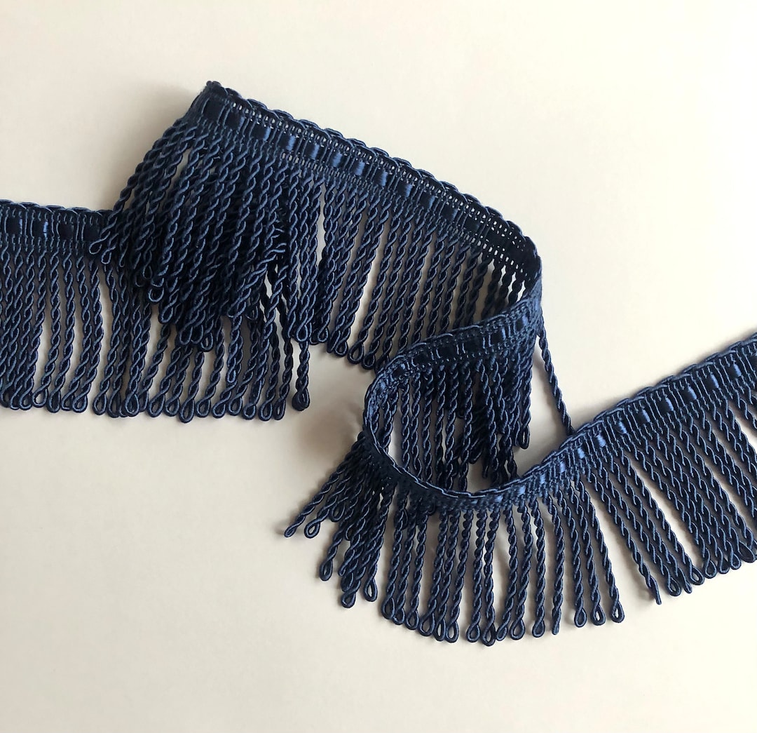 Bullion Fringe Trim 2" Wide Gold Polyester Fringe, Supply Decoration ...