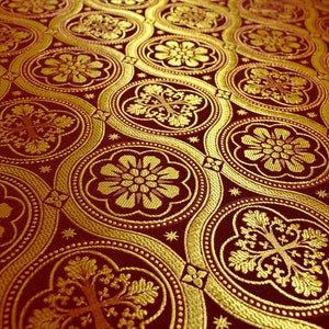 Liturgical Brocade for Vestments, Clergy Apparel, Blue Altar Cloth 165 ...