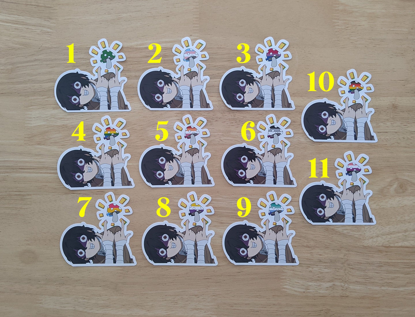 Dazai Mushroom Sticker - Etsy