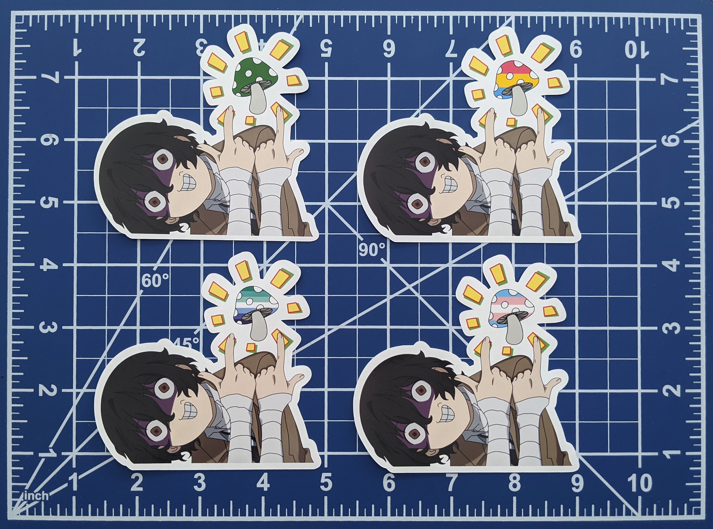 Dazai Mushroom Sticker - Etsy