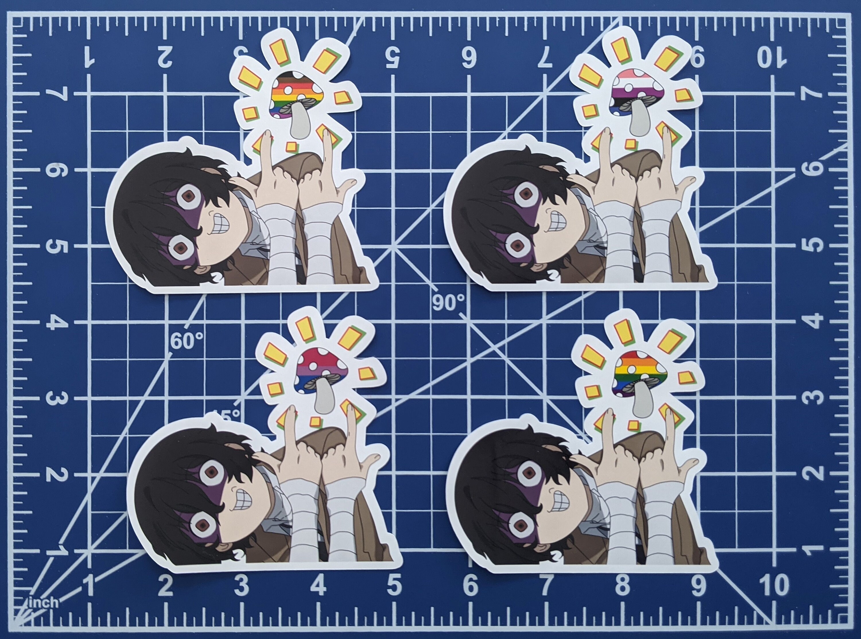 Dazai Mushroom Sticker - Etsy