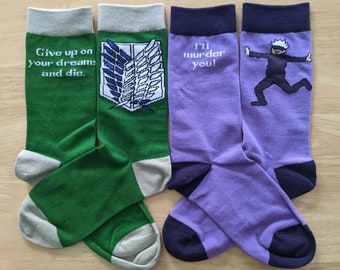 Anime Knee Socks - Etsy