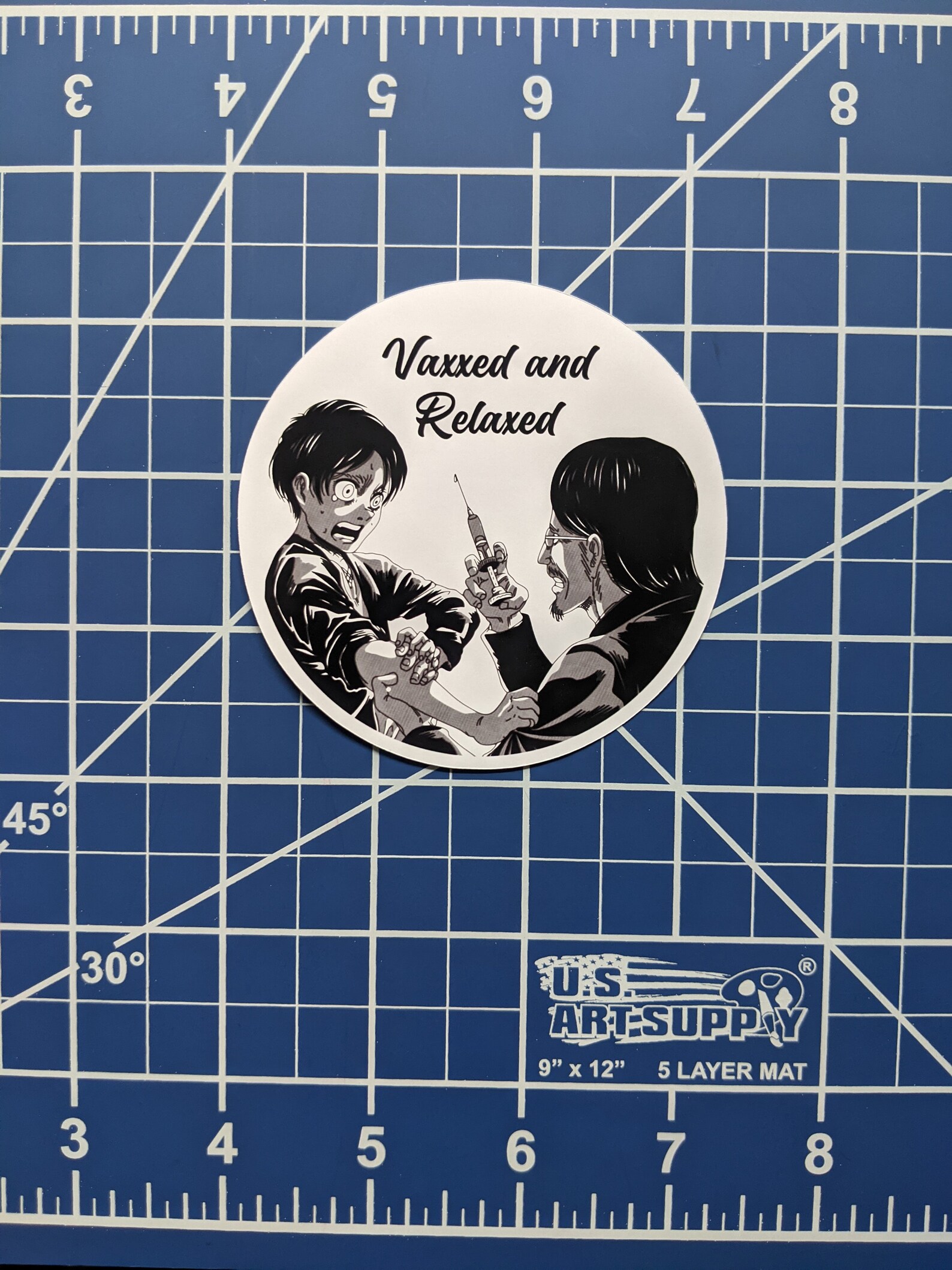 Vaxxed and Relaxed Sticker - Etsy