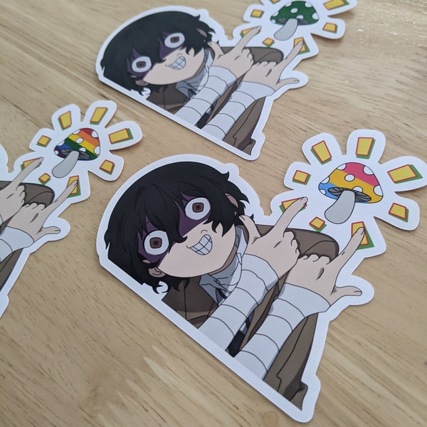 Bsd Dazai Sticker - Etsy