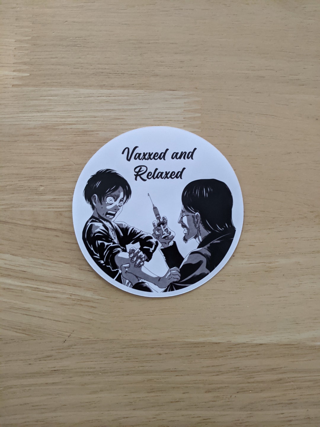 Vaxxed and Relaxed Sticker - Etsy