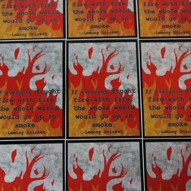 A Sticker of Unfortunate Events A Series of Unfortunate | Etsy