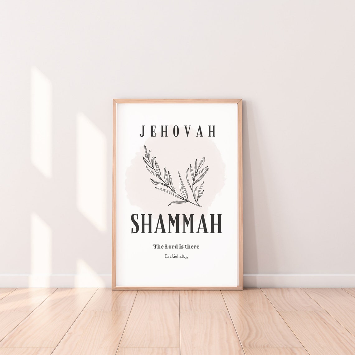 God Names Printable Wall Art Hebrew God Names Pintables Gifts Botanical ...