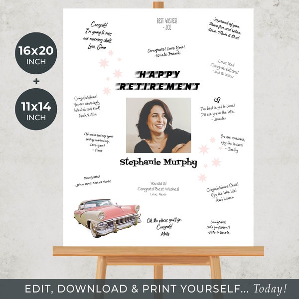 Retirement Poster - Etsy