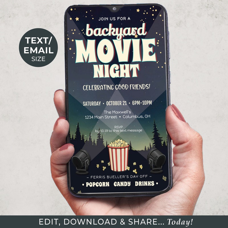 Movie Screening Invite - Etsy