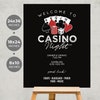 Casino Night Welcome Sign TEMPLATES Card Game Poker Night Party 24x36 ...