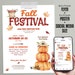 Fall Festival Bundle 3 Self-editing TEMPLATES 8.5x11 Flyer, 11x17 ...