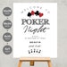 Casino Night Welcome Sign TEMPLATES Card Game Poker Night - Etsy