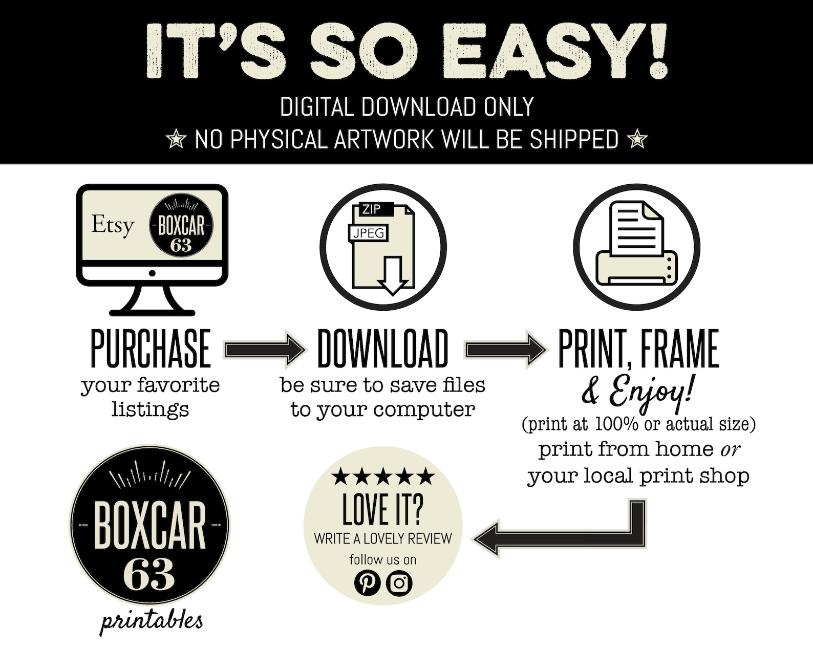 Exit Sign Printable Enter Sign Printable Instant Download - Etsy