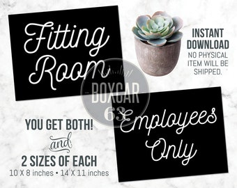 Fitting Room Sign - Etsy