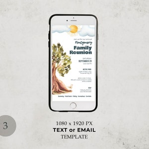 Family Reunion 3 Self-editing TEMPLATES | Family Get-together Picnic ...