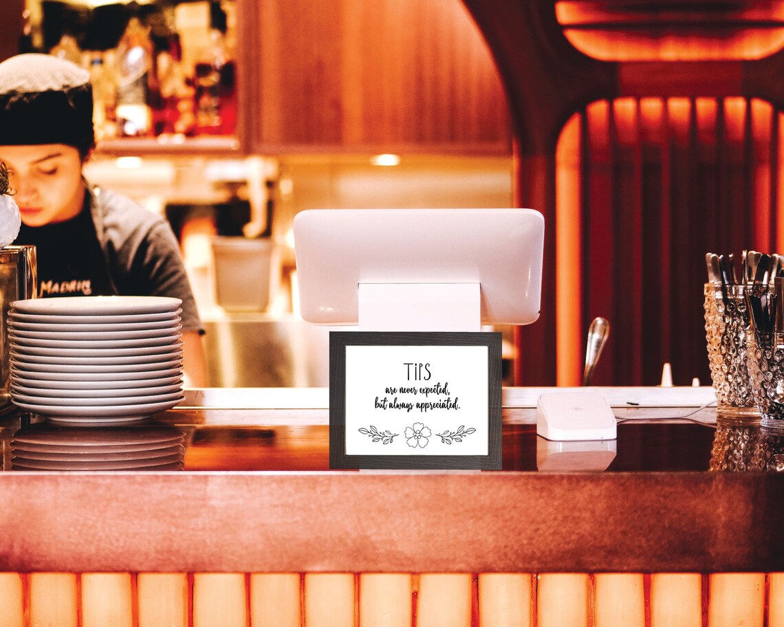 Tips Are Never Expected, but Always Appreciated | INSTANT DOWNLOAD ...