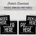 Order Here and Pick up Here Printable INSTANT DOWNLOAD | Digital File ...