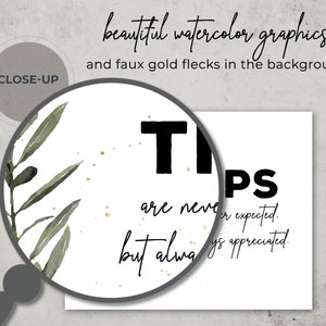 Tips Are Never Expected, but Always Appreciated | INSTANT DOWNLOAD ...