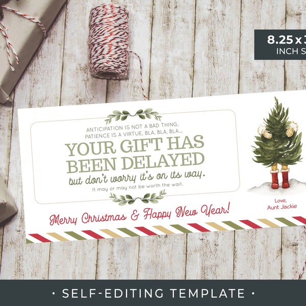 Delayed Gift Notice - Etsy
