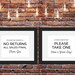 No Returns Sign Printable | Complimentary Sign | Instant Download ...