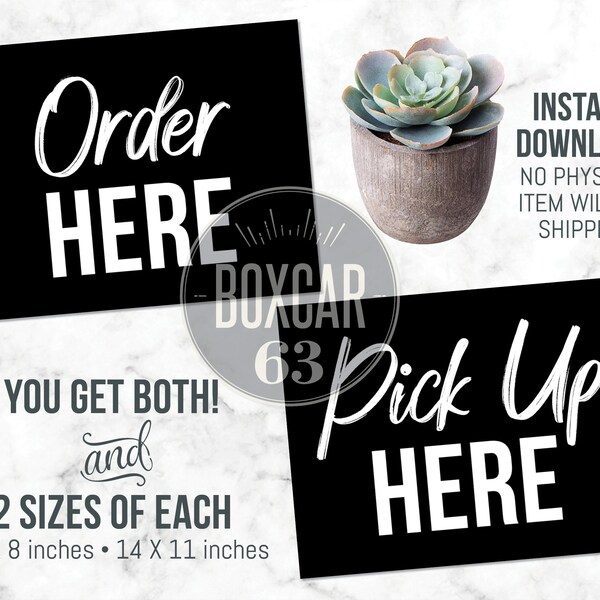 Pick up Here Sign - Etsy